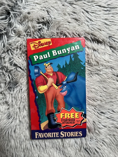DISNEY PAUL BUNYAN Favorite Stories VHS Walt Disney New *Rip* Includes ...
