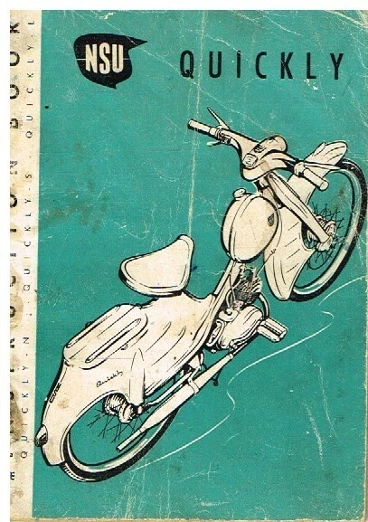 NSU QUICKLY MODEL N S L Moped Orig. 1961 Owners Instruction ...