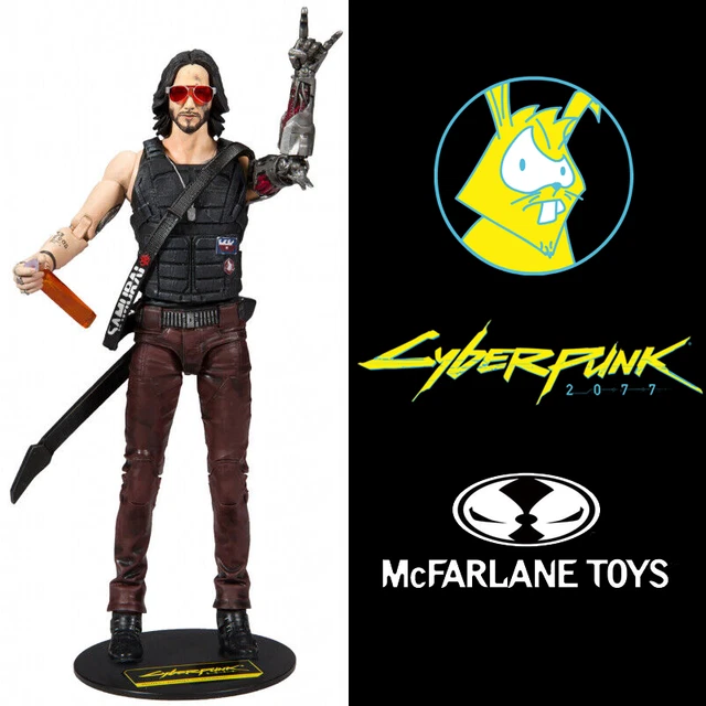 FIGURINE MCFARLANE JOHNNY Silverhand - Keanu Reeves - Cyberpunk 2077 ...