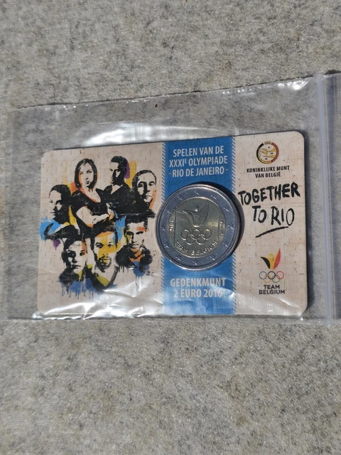 BELGIUM 2016 COINCARD 2 Euro Commemorative Coin - Rio Olympics £7.19 ...