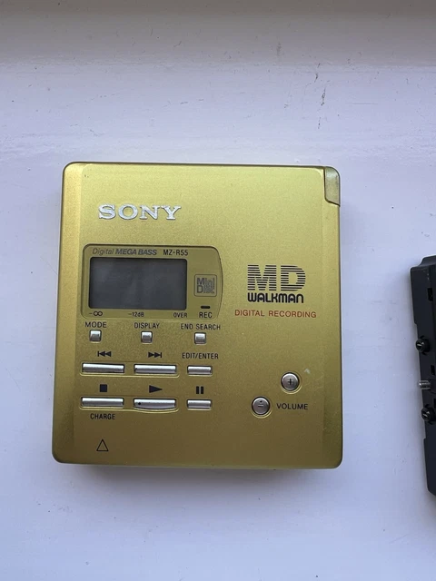 SONY MD WALKMAN Portable MiniDisc Player/Recorder MZ-R55 - Gold (Spares ...