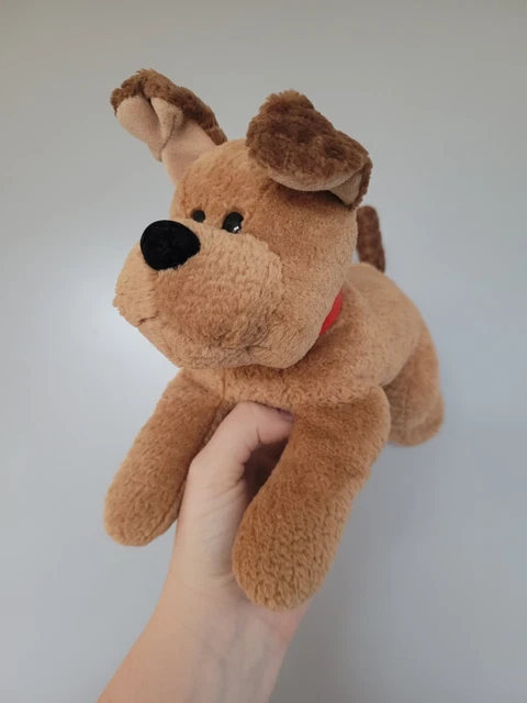 GUND PUPKINS 5351 Puppy Dog Brown Plush Red Collar Stuffed Animal Toy ...