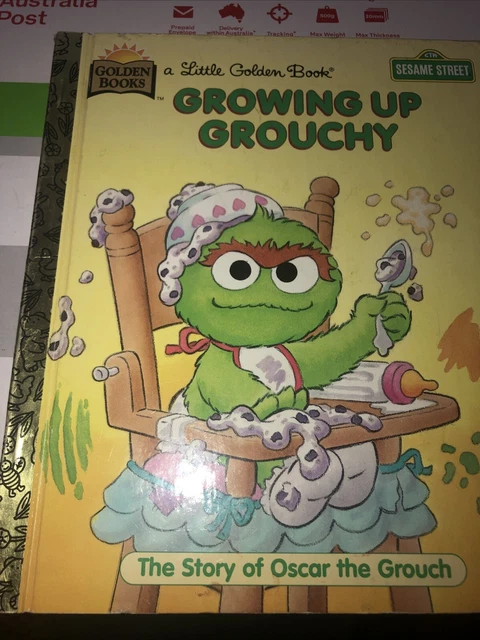 LITTLE GOLDEN BOOK Sesame Street Growing Up Grouchy HB 1997 A 1st ed ...