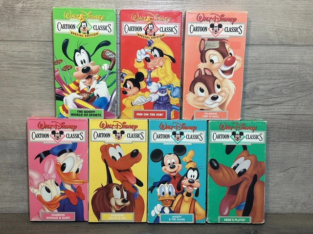 WALT DISNEY CARTOON Classics VHS - Lot of 7- Mickey, Goofy, Pluto ... WALT DISNEY CARTOON Classics VHS - Lot of 7- Mickey, Goofy, Pluto ...
