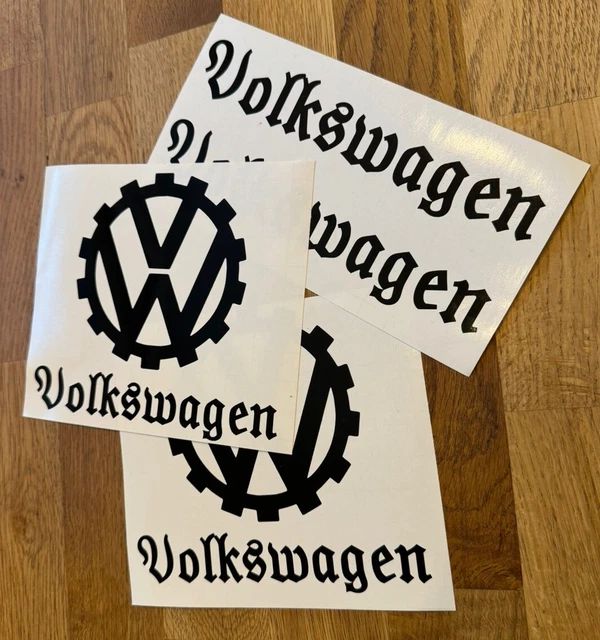 VW VOLKSWAGEN LOGO Sticker Decal Set 2 Gallon Petrol Oil Fuel Can £9.49 ...