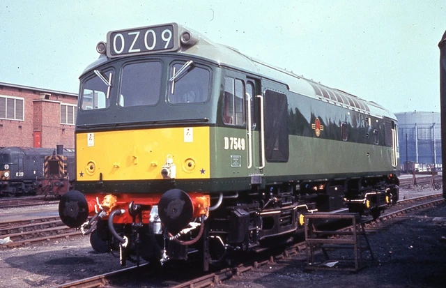 COLOUR RAIL SLIDE, DE1859, Class 25, D7549, Derby Works £1.25 - PicClick UK