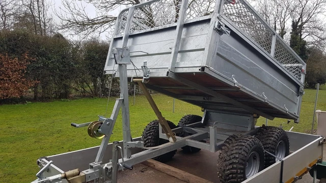 ATV GALV TIPPING trailer. 1.5t with mesh sides. Unused. New in 2022. £ ...