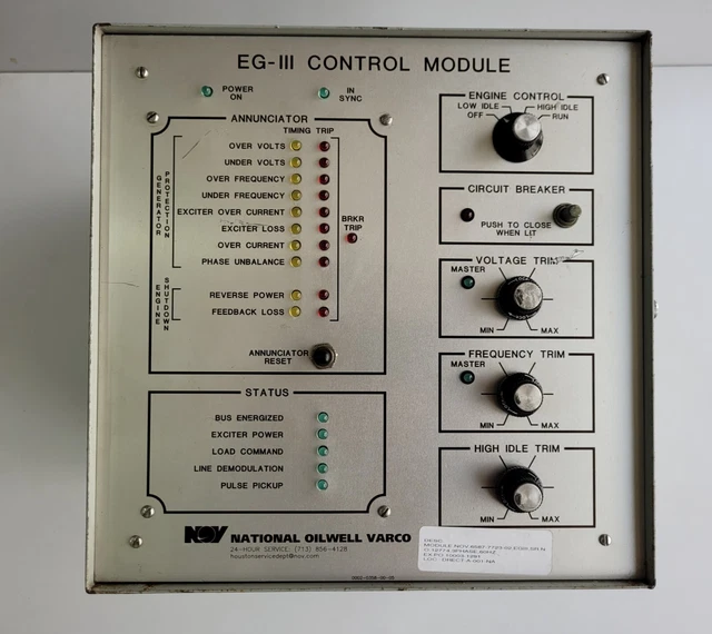 NOV ROSSHILL 6587-7723-02 EG-III Control Module $1,799.99 - PicClick