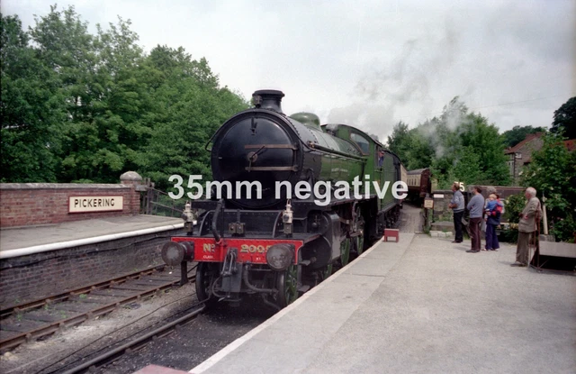BRITISH RAIL LNER STEAM LOCOMOTIVE 62005 PICKERING 35mm NEGATIVE ...