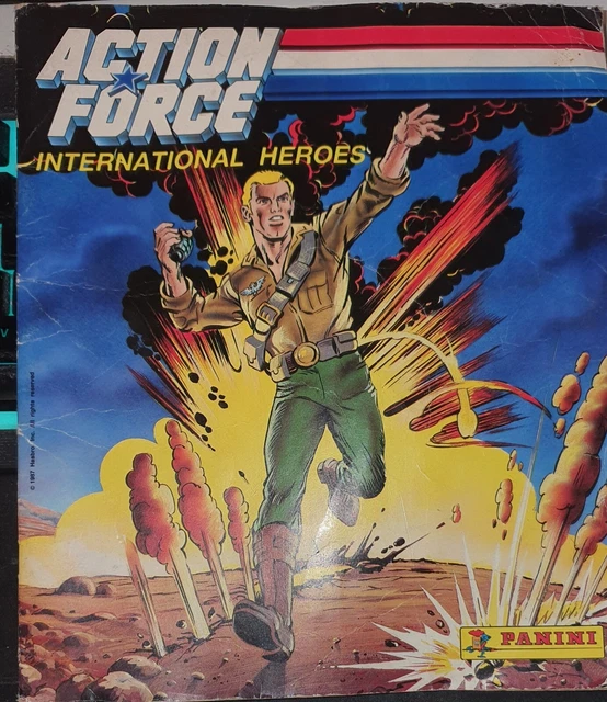 ACTION FORCE | Panini Sticker Album | 158 stickers stuck inside £24.99 ...