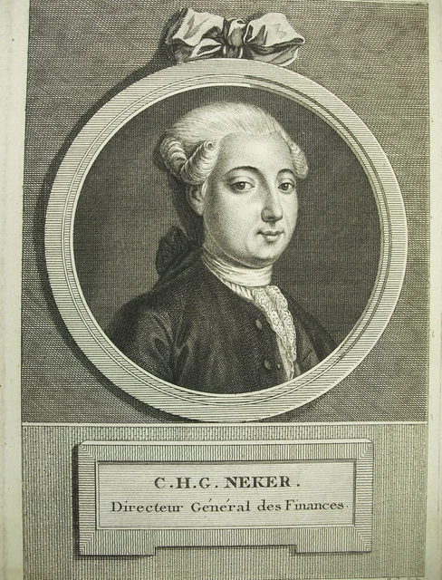 JACQUES NECKER PÈRE de Madame de Staël Dir Gén des fiannces EUR 69,00 ...