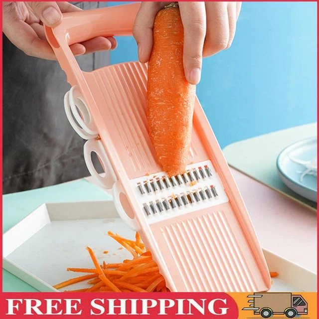 CARROT CUTTER MANUAL Cut Shred Slicer Food Chopper Salad Utensils (Pink ...