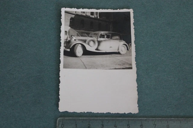 FOTO PHOTO MX WW2 WK2 Wehrmacht Soldat Mercedes Benz Limousine PKW ...