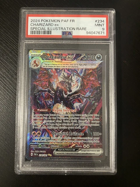 CARTE POKÉMON DRACAUFEU Ex Alt 234/091 Destinée De Paldea PSA 9 Fr EUR ...