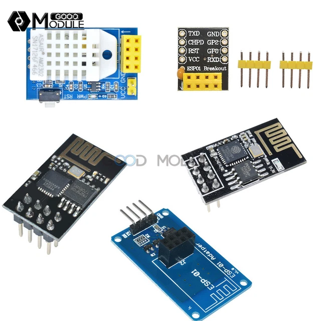 Esp8266 Esp 01 01s Dht22 Am2302 Temperature Humidity Sensor Wifi