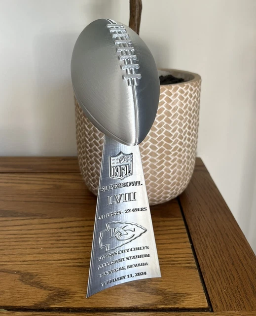 KANSAS CITY CHIEFS Super Bowl LVIII 2024 Commemorative Lombardi Trophy ...