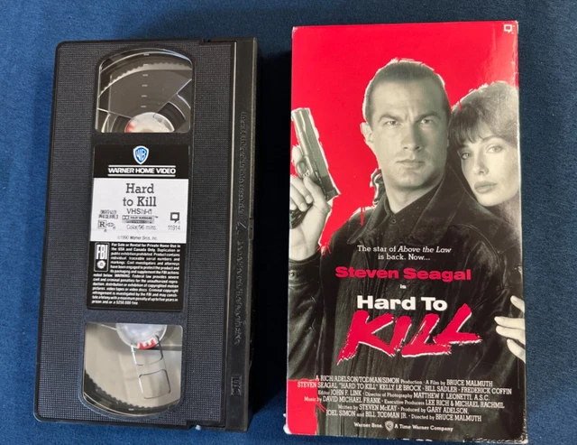 HARD TO KILL (VHS, 1990) Steven Seagal Action Thriller with Kelly ...
