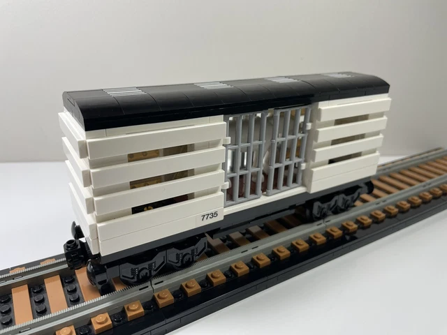 LEGO MOC TRAIN Carriage Cattle Wagon 12V 9V Town City Trains $89.95 ...