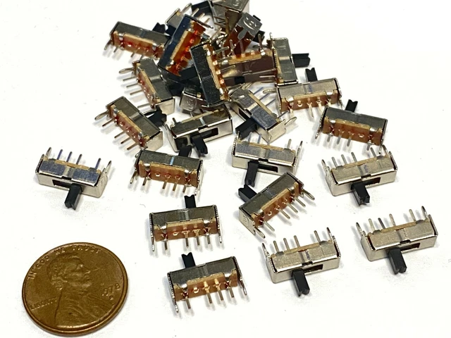 20 PIECES SK13D07VG4 4pin Mini micro small tiny Slide Switch PCB on off ...