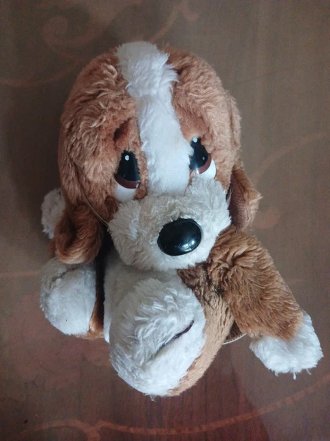 SAD SAM JUNIOR Vintage Plush Soft Toy Dog Brown And White £16.26 ...