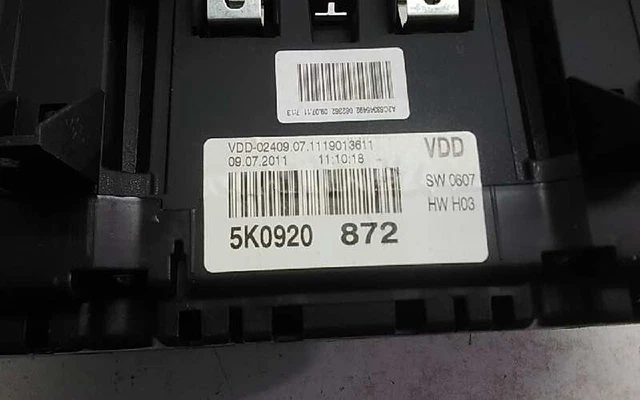 5K0920872 CUADRO INSTRUMENTOS Para Volkswagen Golf Vi 5K1 * 2638954 ...