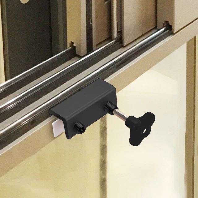 SLIDING WINDOW LOCK Adjustable With Key Vertical Horizontal Office ...