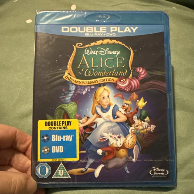 DISNEY CLASSIC NO13 Alice In Wonderland BluRay & DVD, 60th Anniversary Edition £10.78 - PicClick UK