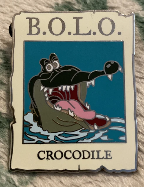 DISNEY CAST EXCLUSIVE Crocodile Pin BOLO Be on the Look Out Peter Pan ...