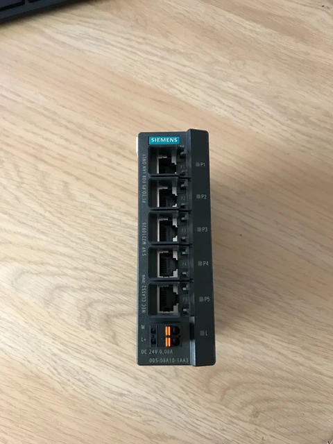 SIEMENS SIMATIC SCALANCE X005 Industrial Ethernet Switch 6GK5005-0BA10 ...