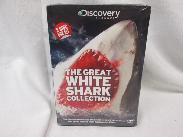 DISCOVERY CHANNEL. THE Great White Shark Collection Triple DVD Set. New ...