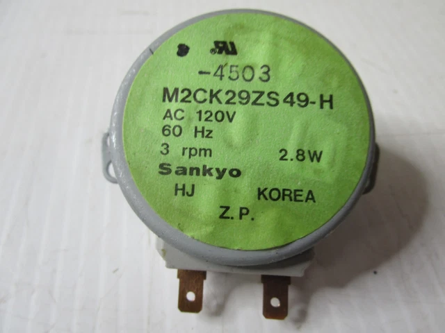 GE MICROWAVE TURNTABLE Motor (120V, 60Hz, 3RPM, 2.8W) WB26X172 ...