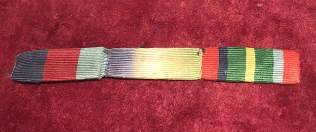 WW2 BRITISH MEDAL Ribbons 1939-1945, Atlantic & Pacific Stars Army ...