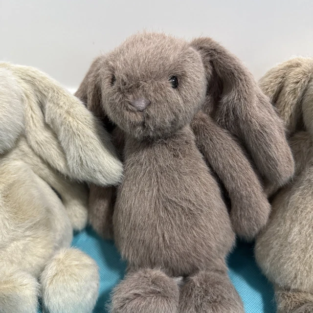 JELLYCAT FLUFFLET BUNNY x 3 - Fawn, Oat, Wheat | New with Tags ...