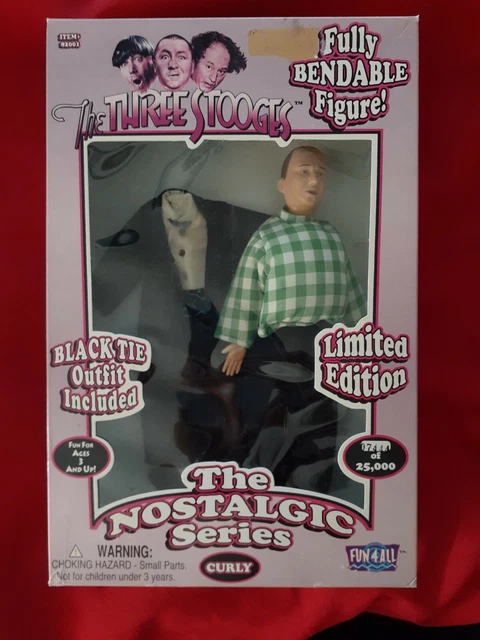 NOS THE THREE Stooges Curly Doll Black Tie Outfit The Nostalgic Series ...