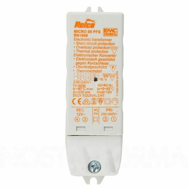 RELCO MICRO 60PFS RN1608 Electronic Transfo Relco Micro 60 PFS £15.52 ...