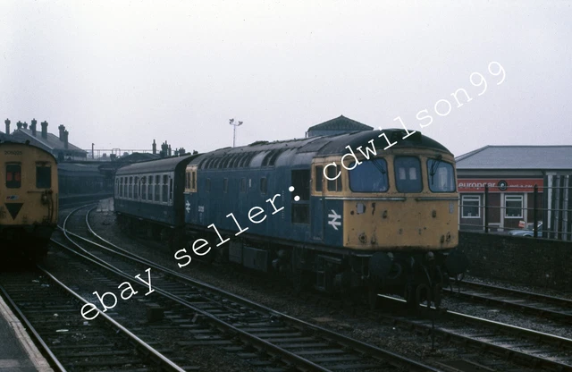 35MM BRITISH RAILWAY Slide - BR Class 33 No. 33026 at Salisbury 1988 ...