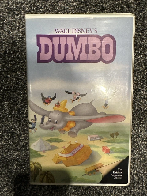 DISNEY CLASSIC DUMBO vhs black padded case diamond 24V 1985 as is £467.04 - PicClick UK
