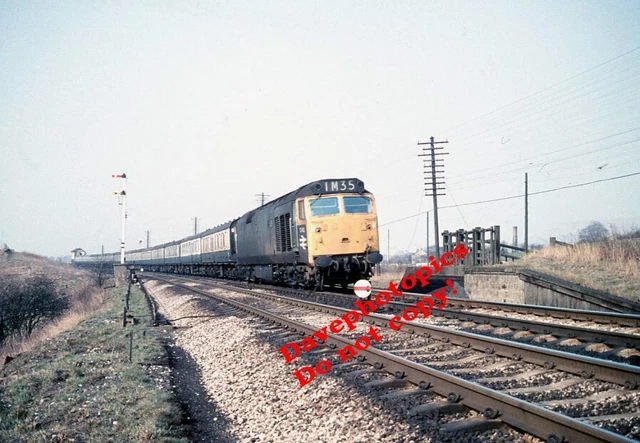 ORIGINAL 35MM Slide Diesel/Electric/Steam Train/Railway D413 up express ...