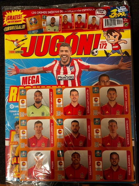 RARE PANINI MAGAZINE Jugon +Update Sheet Euro 2020 Joueurs Espagne ...
