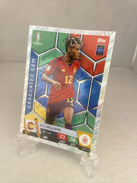 TOPPS MATCH ATTAX Euro 2024 - Nico Williams - Gemma laureata #ESP 13 ... TOPPS MATCH ATTAX Euro 2024 - Nico Williams - Gemma laureata #ESP 13 ...