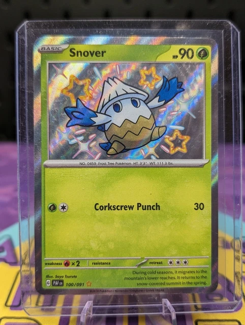 POKEMON TCG PALDEAN Fates Snover 100/091 Shiny Secret Rare Near Mint $0 ...