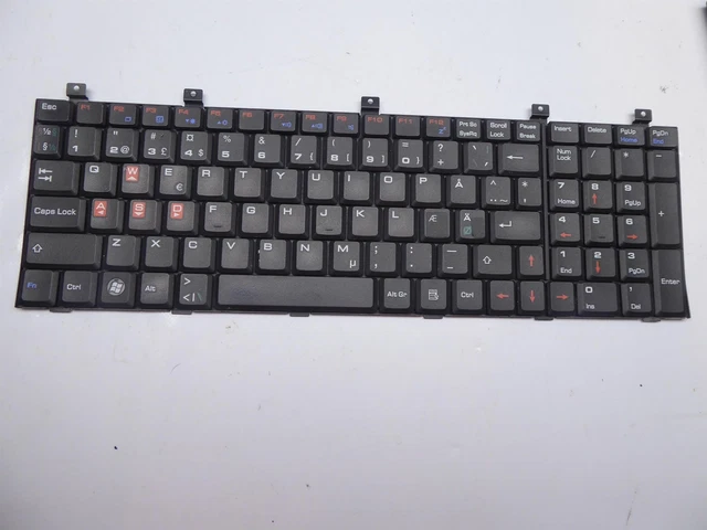 MSI GX640 CLAVIER Keyboard Nordic Layout QWERTY MP-08C23DN-3591 #2709 ...
