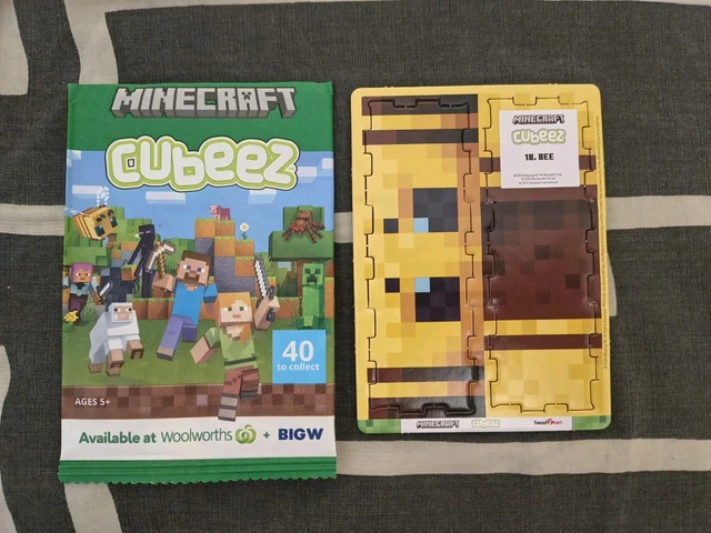 BRAND NEW 2025 Woolworths BigW Minecraft Cubeez No 18 Bee $3.00 ...