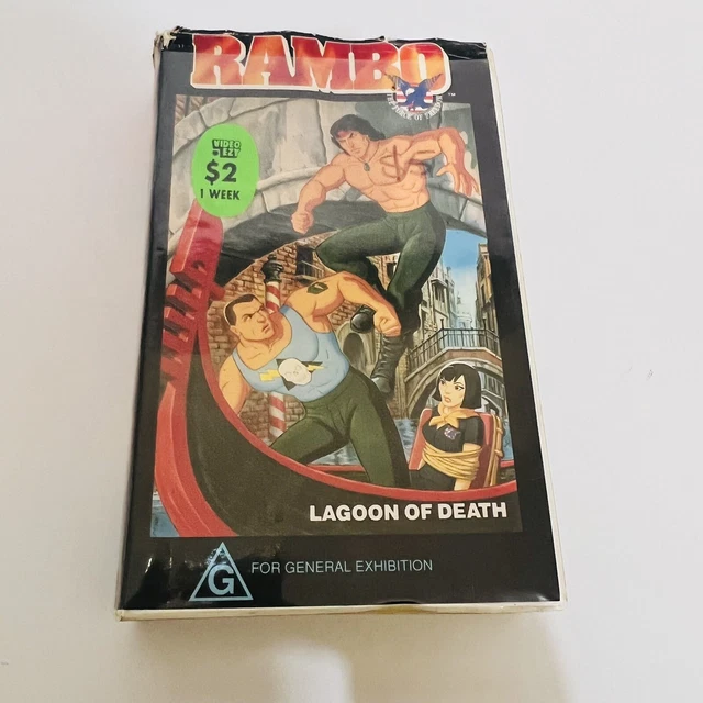 RAMBO CARTOON LAGOON Of Death Vhs Video Tape Clam Shell Ex Rental ...