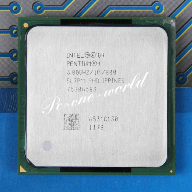 INTEL PENTIUM 4 3 GHz 1M/800MHz Processor CPU Socket 478 SL7PM SL7E4 ...