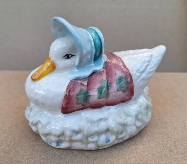 ROYAL ALBERT BEATRIX Potter -Jemima Puddle Duck made a feather Nest £5. ...