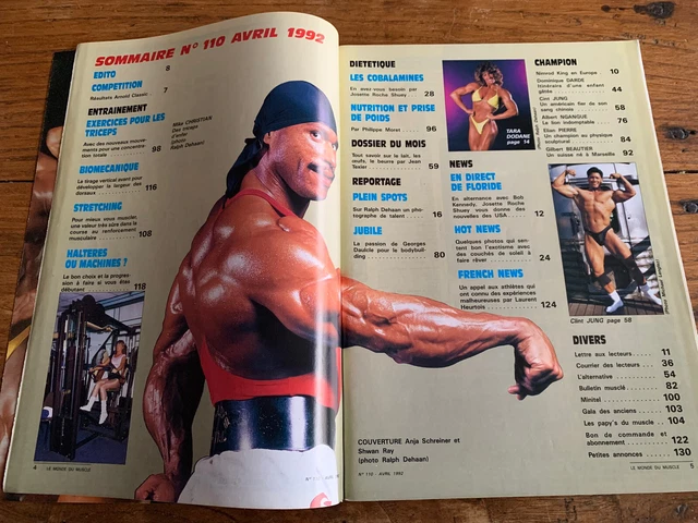 LE MONDE DU MUSCLE Nr 110 de 1992 - Shwan RAY Anja SCHREINER ...