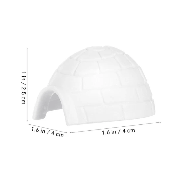 6 PCS MINI Arctic Animals Figurines Igloo Model Toy Kids Polar Bear ...