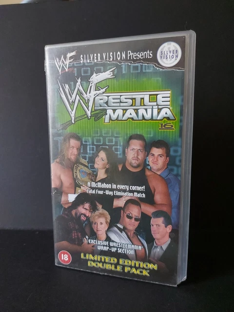 WWF-WRESTLEMANIA 16/BEST OF Taw Vol.1 1999 Double VHS Video £1.99 ...