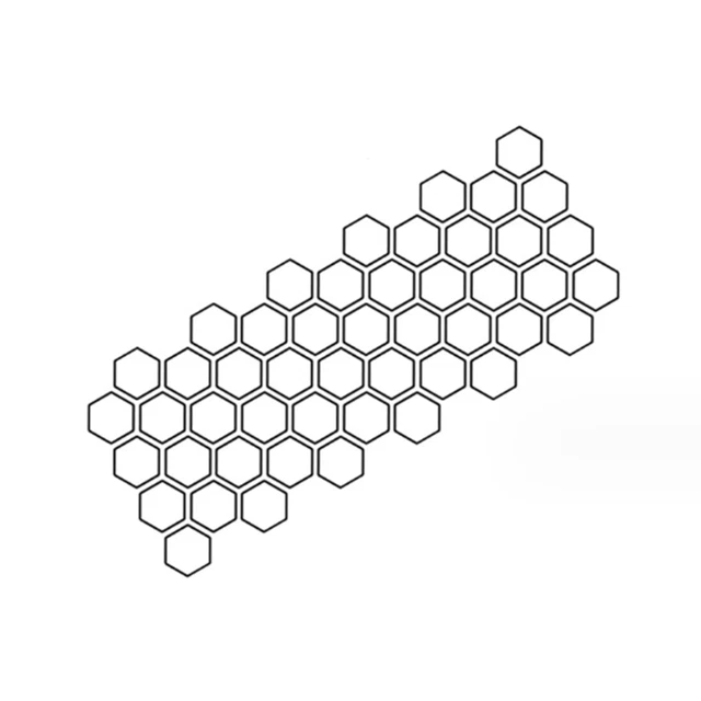 CAR STICKER HONEYCOMB Hexagon Pattern Decal Styling Decor For Waist ...